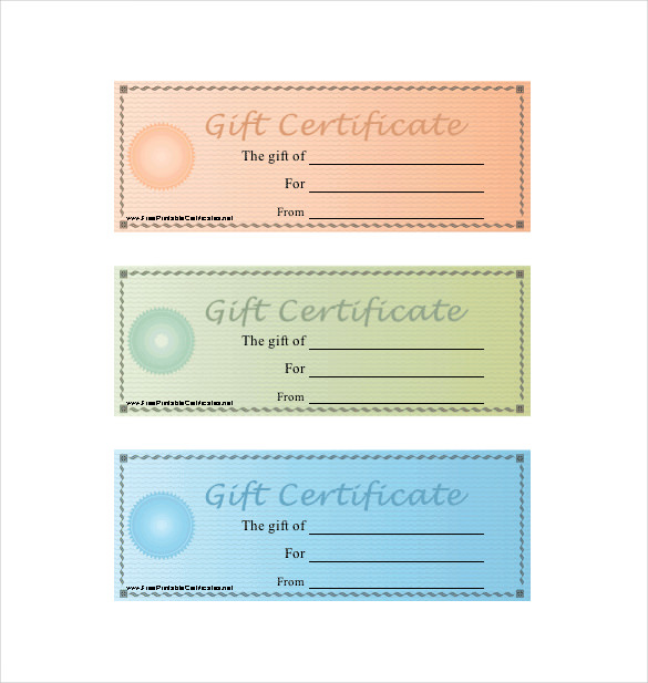 8 Homemade Gift Certificate Templates DOC PDF
