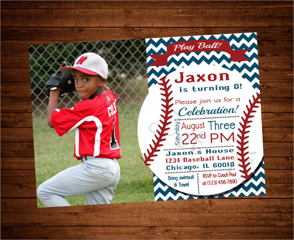 22 Baseball Birthday Invitation Templates PSD Word AI