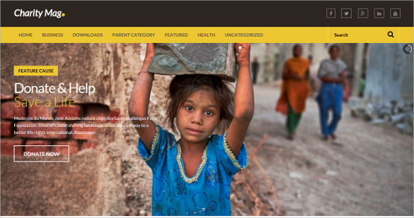 18+ Charity Blog Themes & Templates