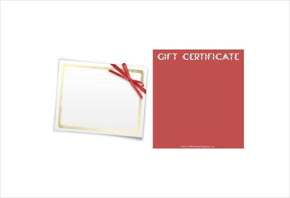 12+ Blank Gift Certificate Templates – Free Sample, Example Format ...