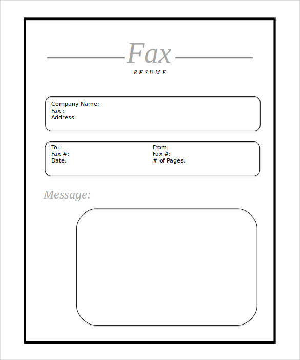 9+ Printable Fax Cover Sheets - Free Word, PDF Documents Download!