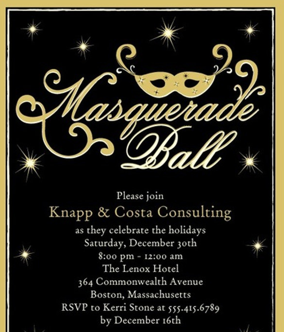 20+ Masquerade Invitation Templates - Word, PSD, AI, EPS