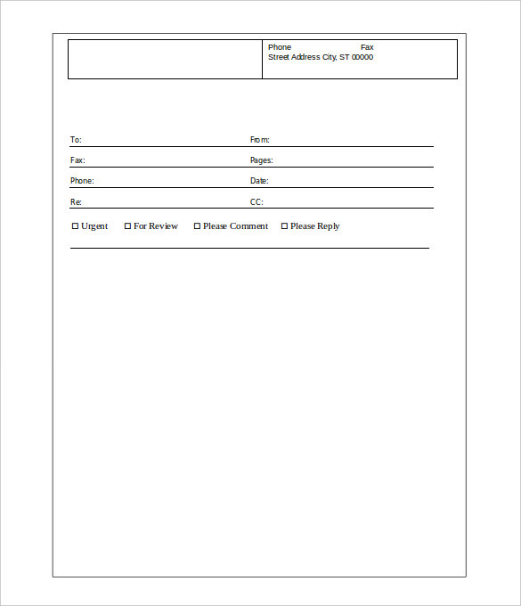 Basic Fax Cover Sheet 10 Free Word PDF Documents Download 