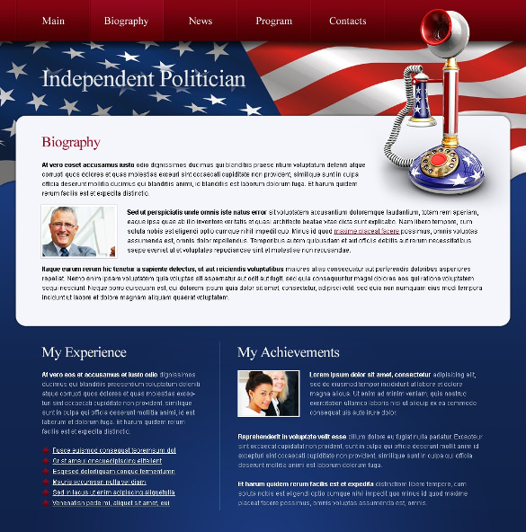 15 Political Bootstrap Themes Templates