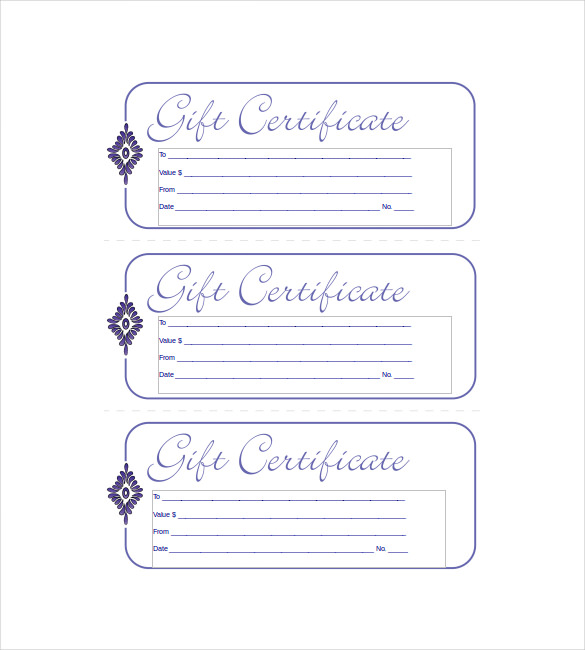 Printable Business Gift Certificate Template Printable Templates