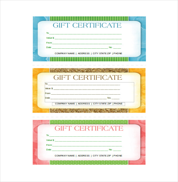 19 Business Gift Certificate Templates Word PSD AI Example Format 