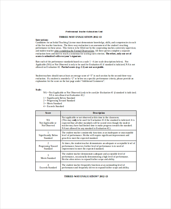 Teacher Checklist Template - 11+ Free Word, PDF Documents Download