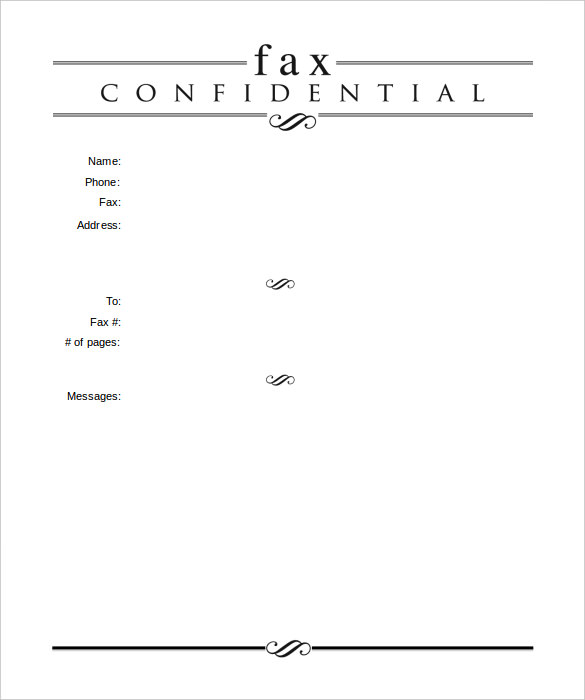 9 Professional Fax Cover Sheet Templates Free Sample Example Format 