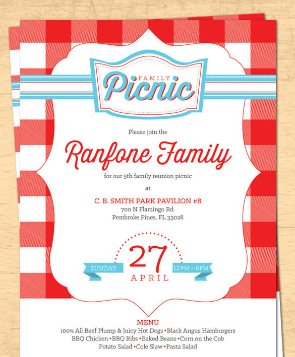 26 Picnic Invitation Templates PSD Word AI