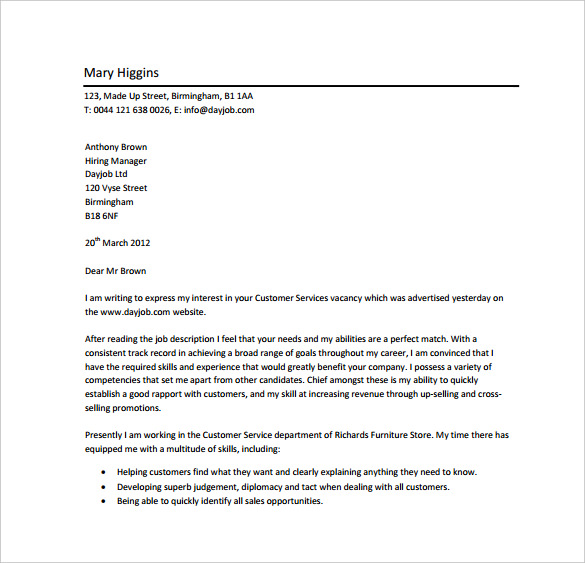 17+ Professional Cover Letter Templates - Free Sample, Example, Format ...