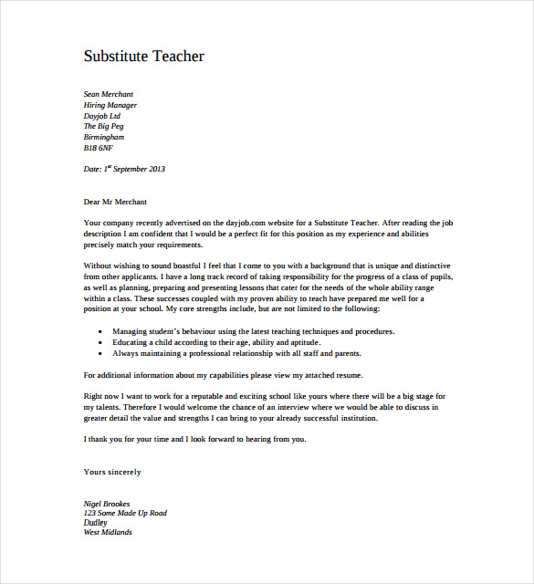Cover Letter For Teacher Template Form Template Collection Cover Letter For Teacher Template Form Template Collection