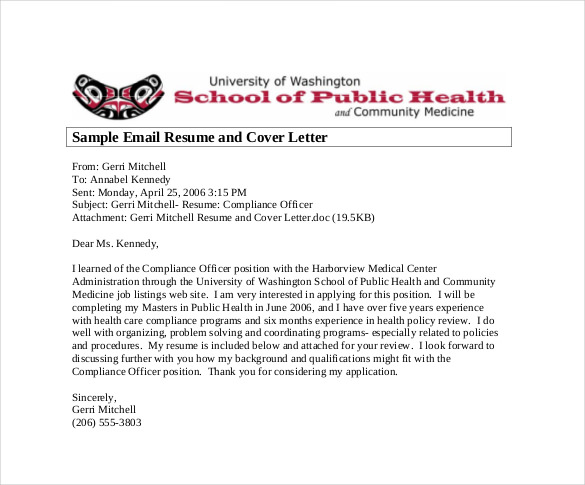 11+ Email Cover Letter Templates - Free Sample, Example, Format Download!