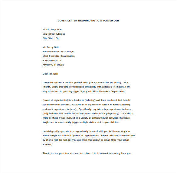11+ Email Cover Letter Templates - Free Sample, Example, Format Download!