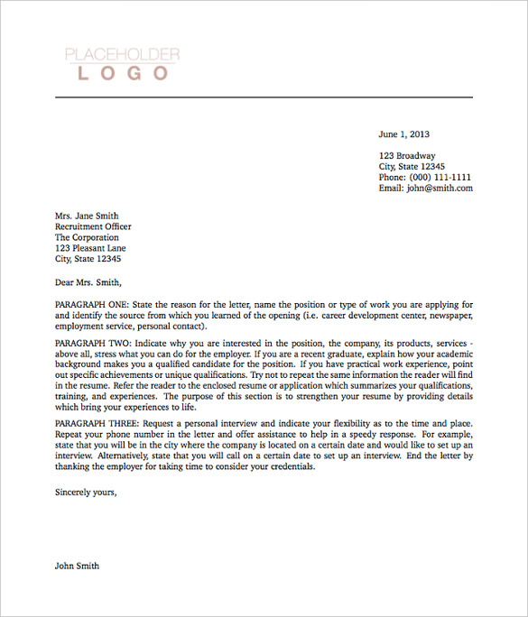 5 Latex Cover Letter Templates Free Sample Example Format Download 