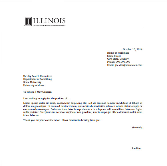 Sample General Cover Letter No Specific Job Pdf Onvacationswall
