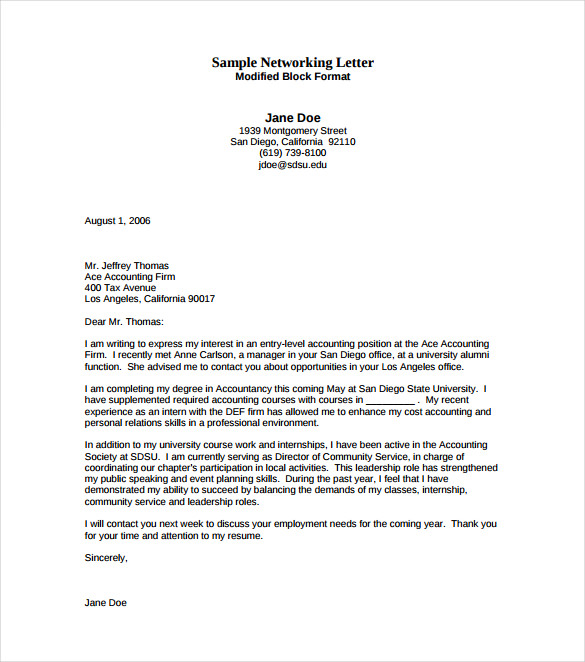 Entry Level Cover Letter Template - 18+ Free Sample, Example, Format