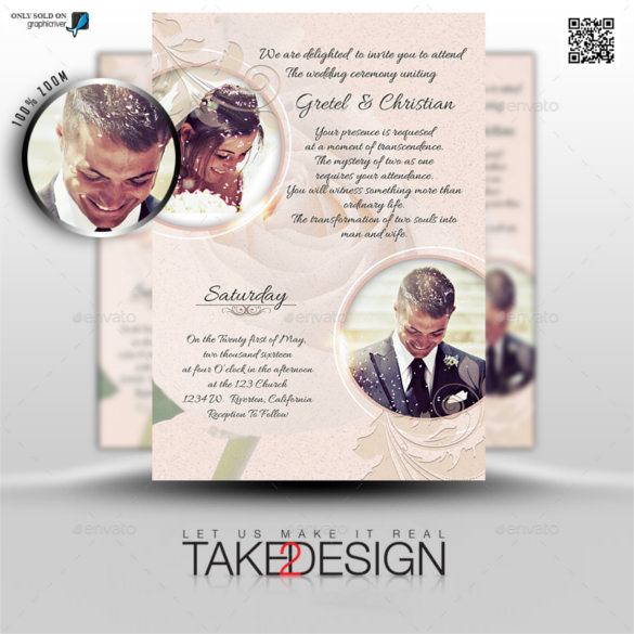 37+ Traditional Wedding Invitation Templates – PSD, AI, Word