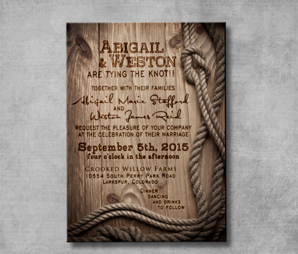 Culturatudela Western Wedding Invitations Templates Free