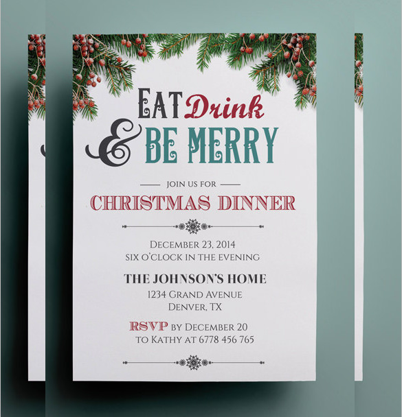 37 Christmas Invitation Templates PSD AI Word