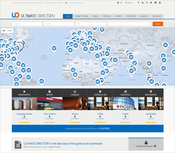 16+ Directory & Listing Blog Themes & Templates