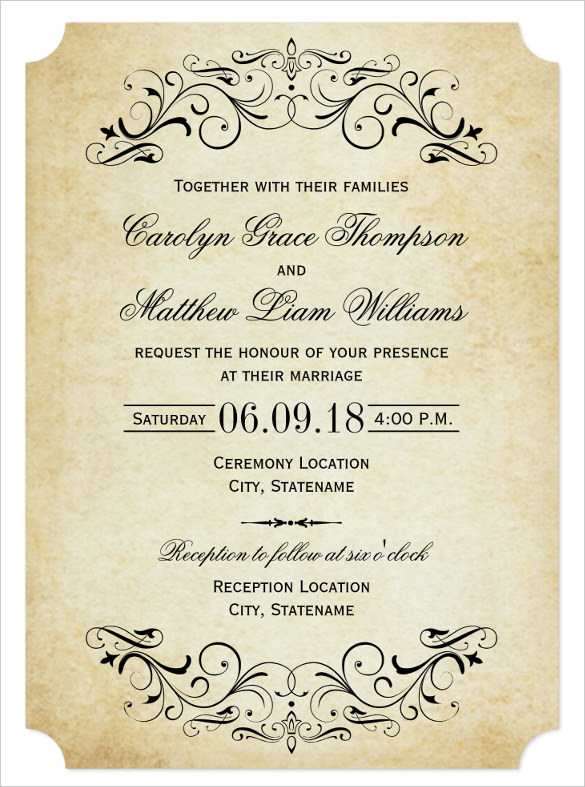 Wedding Invitation Template Word
