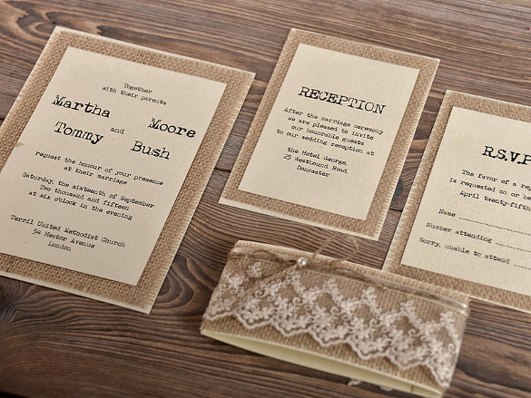 28+ Rustic Wedding Invitation Design Templates - PSD, AI