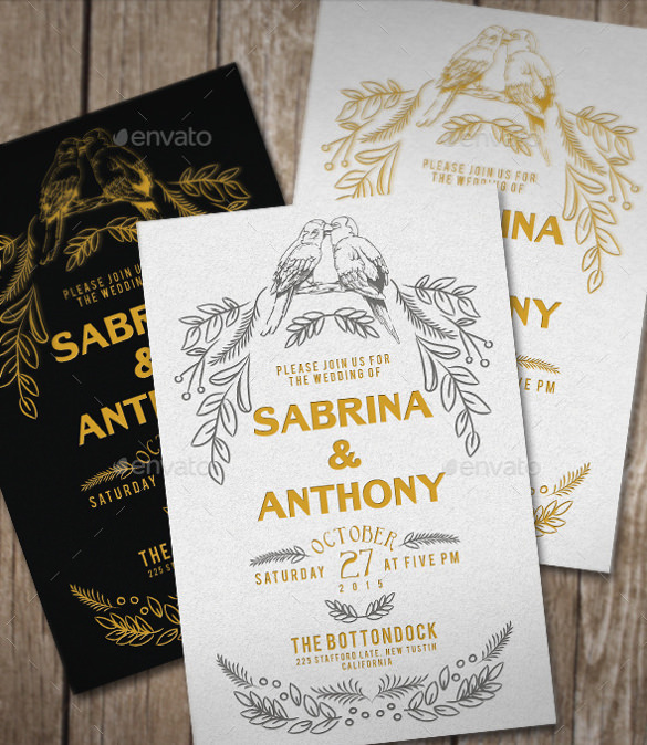 28+ Rustic Wedding Invitation Design Templates - PSD, AI