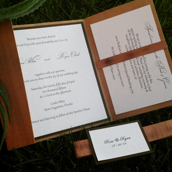 28+ Rustic Wedding Invitation Design Templates - PSD, AI