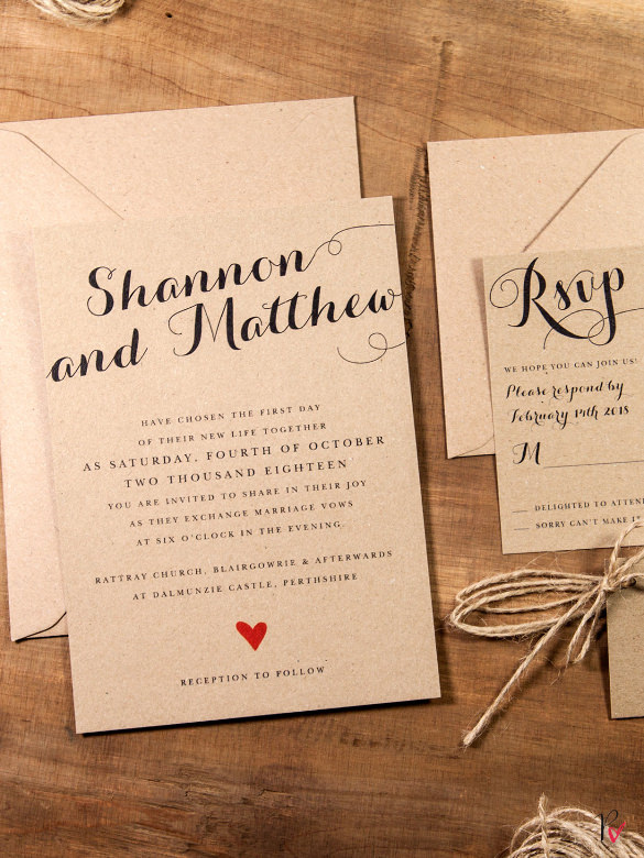 28+ Rustic Wedding Invitation Design Templates - PSD, AI