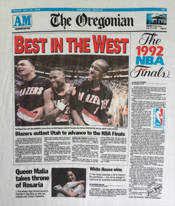 9+ Newspaper Front Page Template - Free Word, PPT, EPS Documents Download!