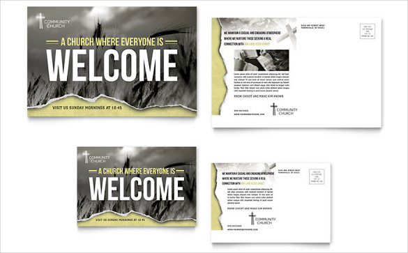 20 Church Postcard Templates Free Sample Example Format Download