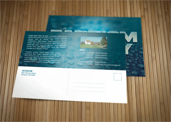 20 Church Postcard Templates Free Sample Example Format Download