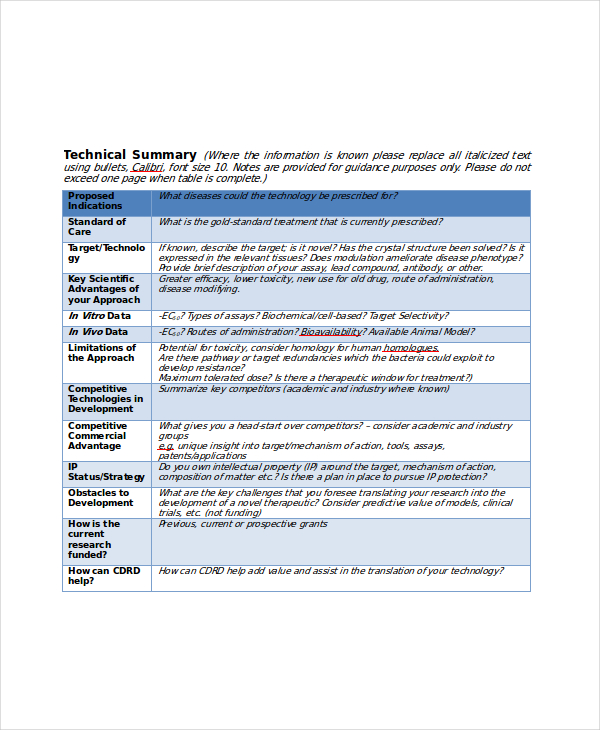 17+ Project Summary Templates - PDF, DOC