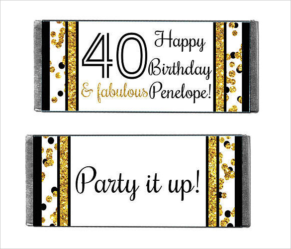 30+ Candy Bar Wrapper Templates - PDF, PSD, EPS