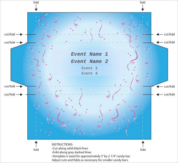 30+ Candy Bar Wrapper Templates - PDF, PSD, EPS