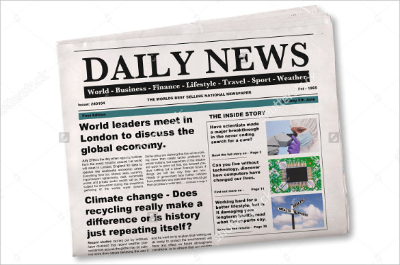 15 Newspaper Headline Templates