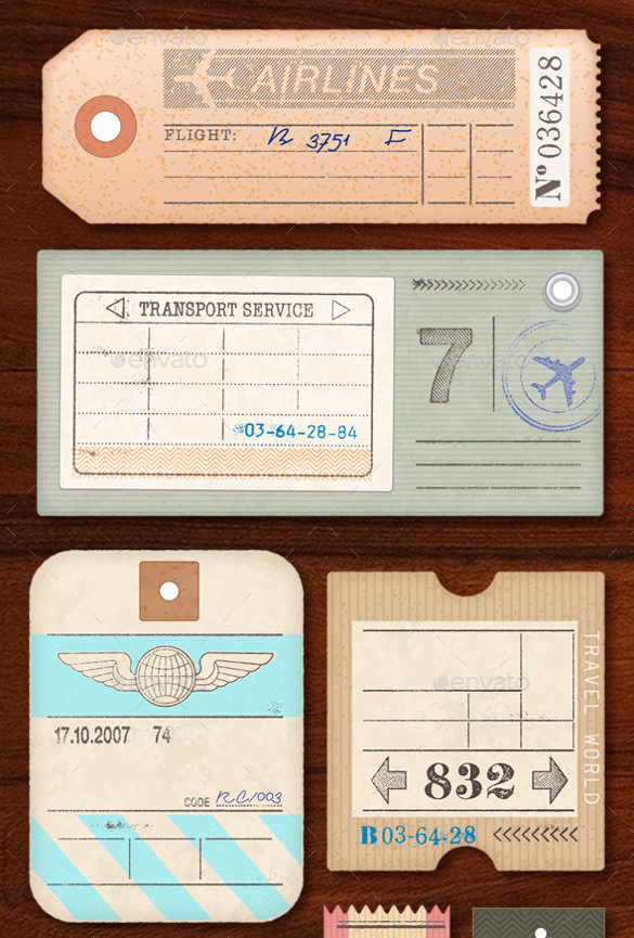 24 Luggage Tag Templates Free Sample Example Format Download 