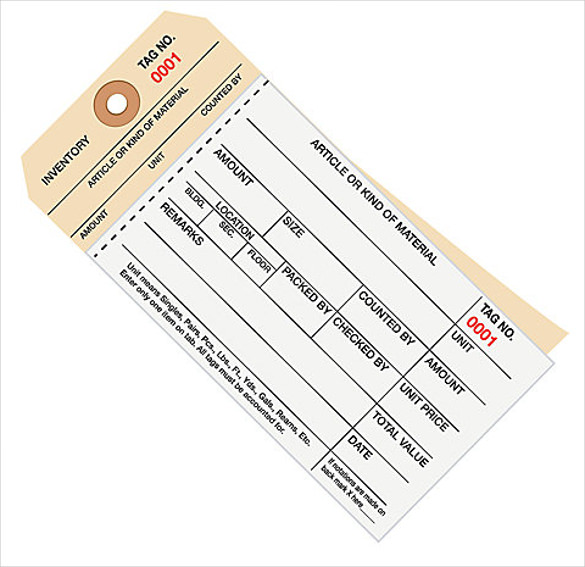 13+ Inventory Tag Templates – JPG, PSD