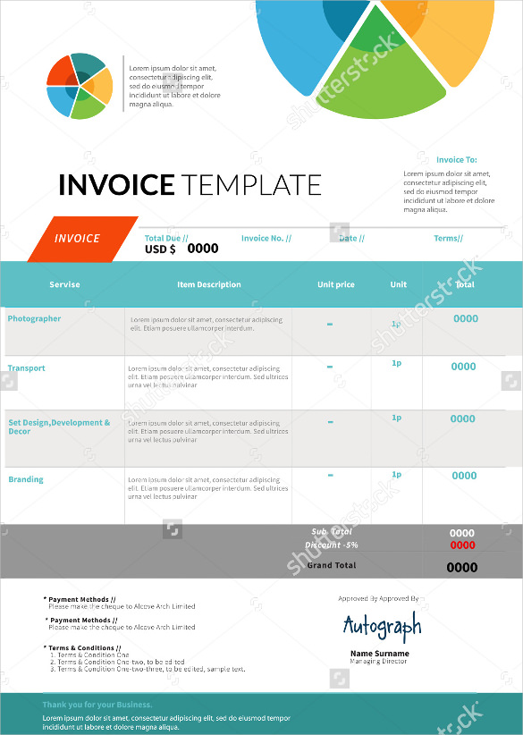 48+ Blank Invoice Templates - AI, PSD, Google docs, Apple Pages