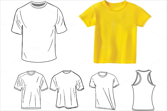 19+ Blank T Shirt Templates - PSD, Vector EPS, AI