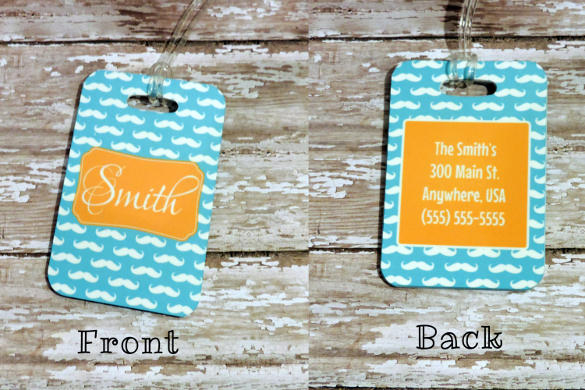 Luggage Tag Template - Free PSD Templates Download