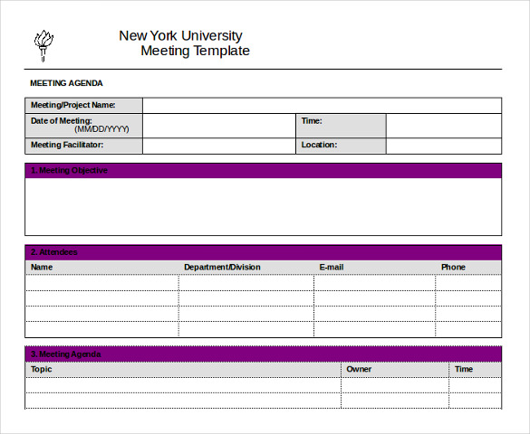 10+ Meeting Itinerary Template - Word, PDF