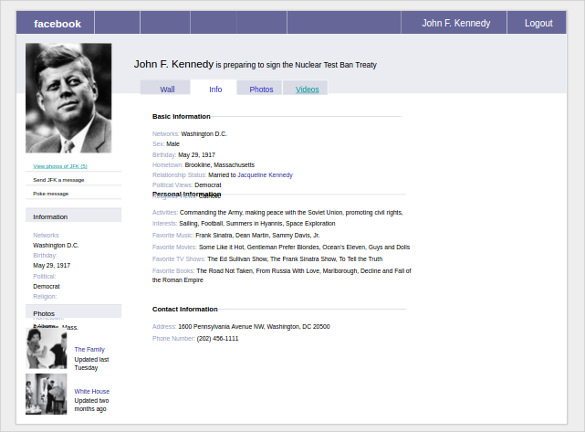 Blank Facebook Template 13 Free Word PPT PSD Documents Download