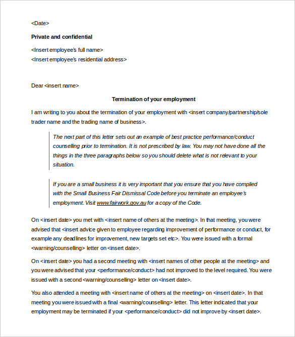 Free 21+ Contract Termination Letter Templates - PDF, DOC, Apple Pages ...