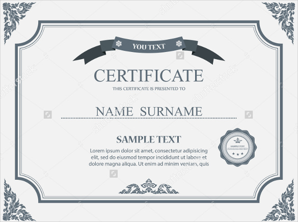 36+ Blank Certificate Template - Free PSD, Vector EPS, AI, Format Download