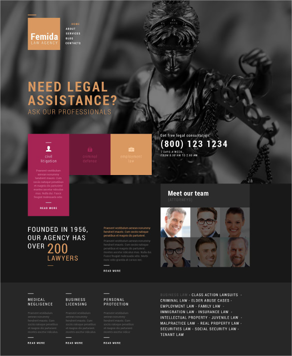 22+ Law & Legal Blog Themes & Templates