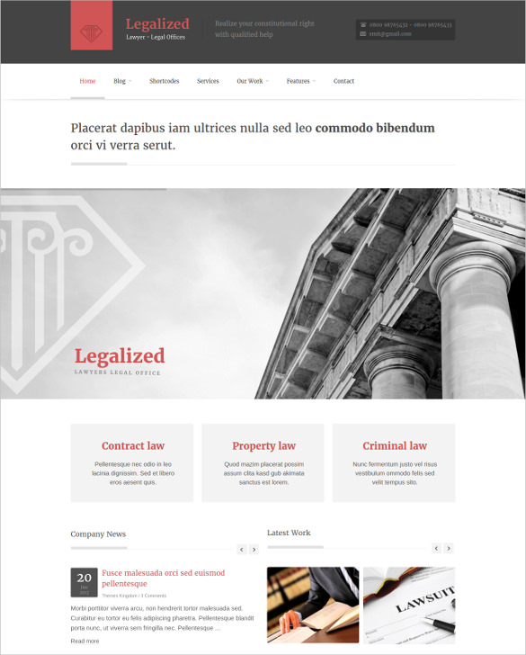 22+ Law & Legal Blog Themes & Templates