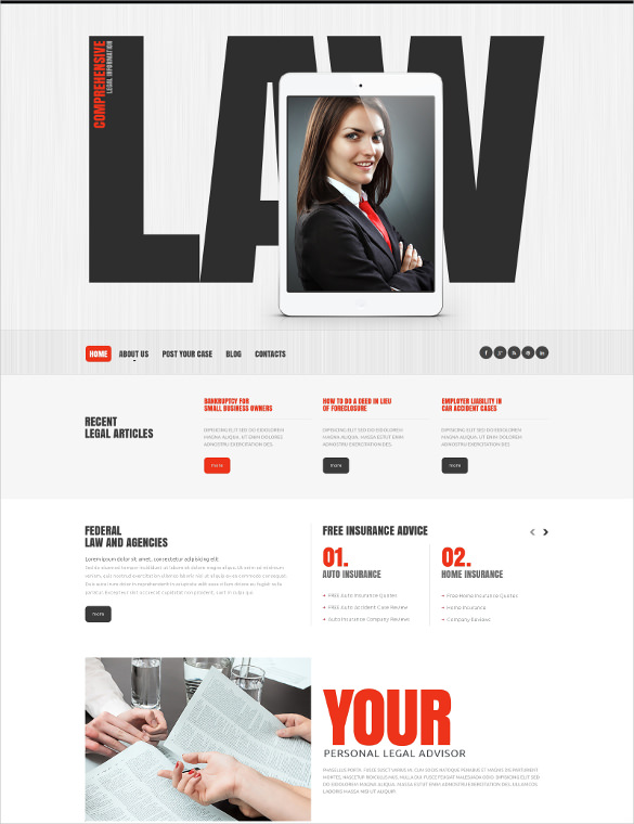 22+ Law & Legal Blog Themes & Templates