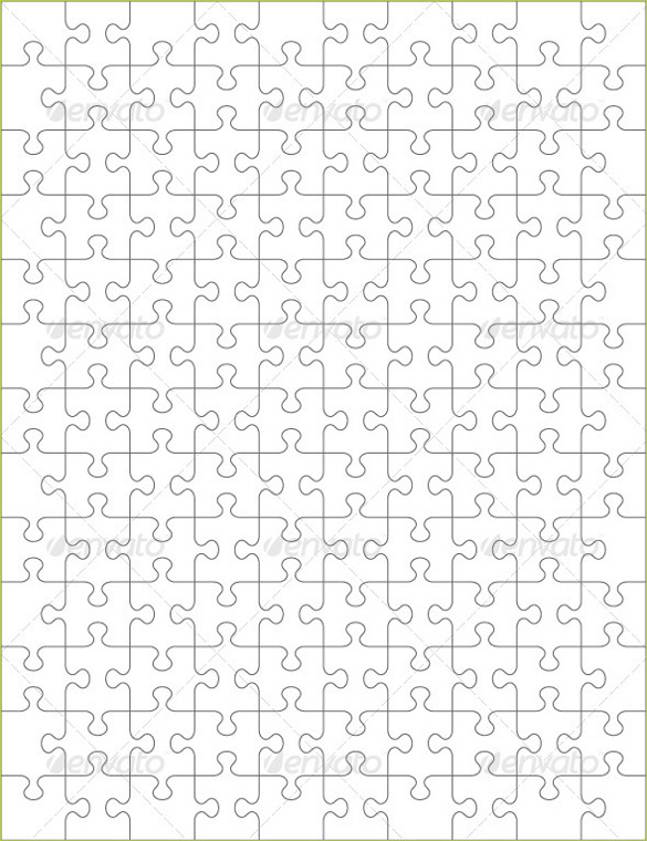 Puzzle Template, Blank Puzzle Template