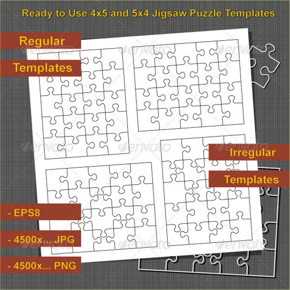 Puzzle Template, Blank Puzzle Template